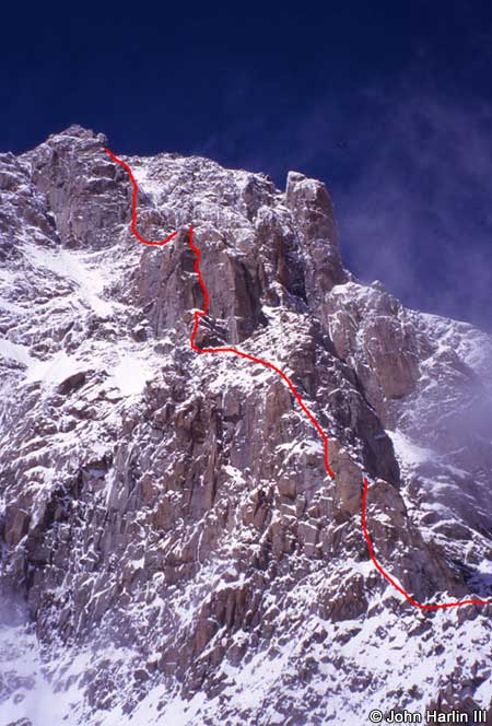 New Route on Mont Blanc - Climbing