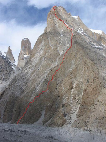 Huge Route on Great Trango - Climbing