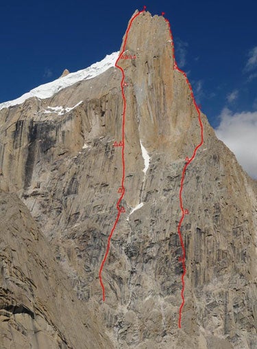 Two New Routes on Great Trango - Climbing