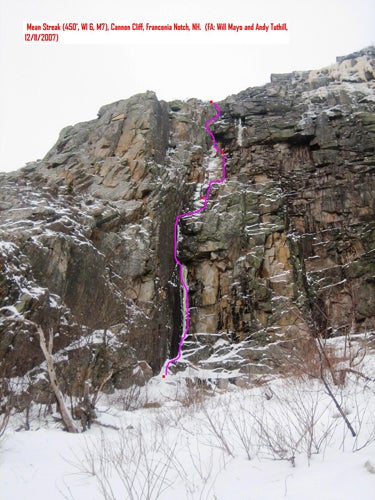 Cannon's Mean Streak - Climbing