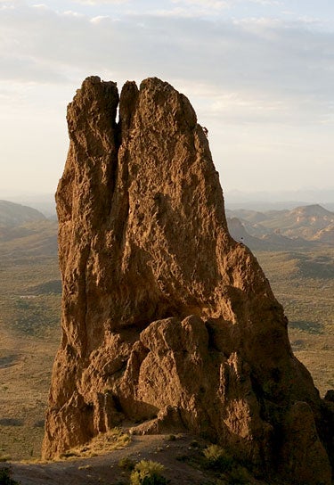 Razor's Edge (II 5.6) The Hand, Superstition Mountains, Arizona - Climbing