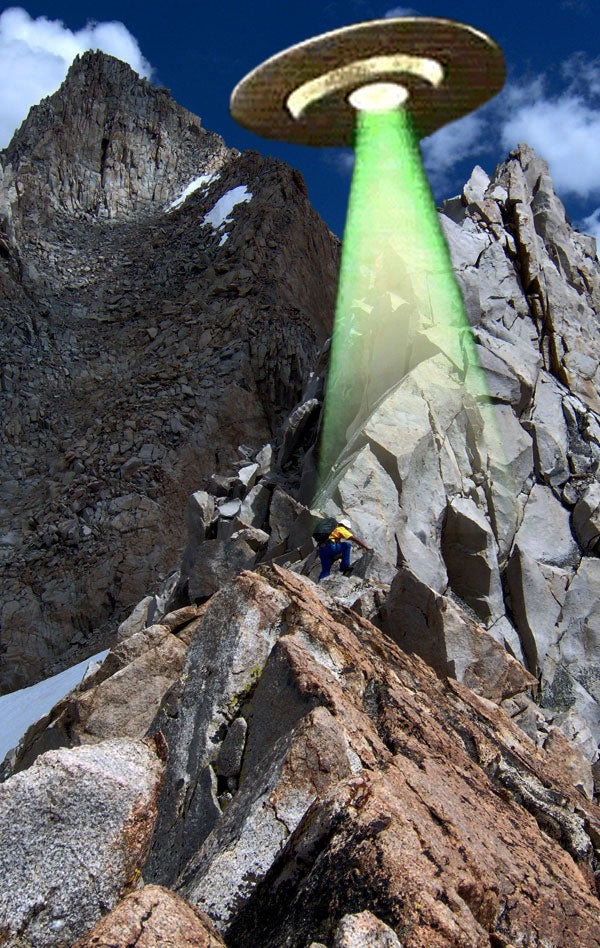 Alien on the Rocks - Climbing