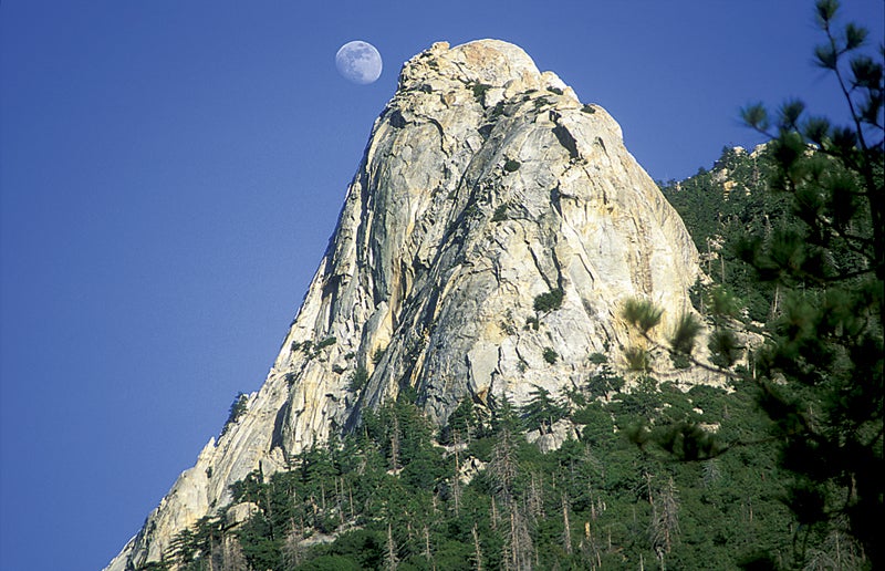 Traitor Horn (5.8; four pitches) Tahquitz Rock, Idyllwild, California ...