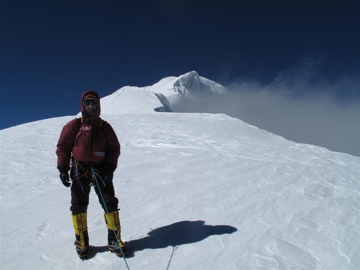 French Climb South Spur of Nemjung - Climbing