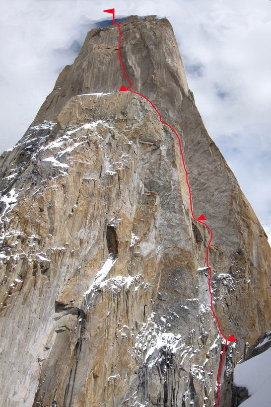 New Route on Trango Tower - Climbing