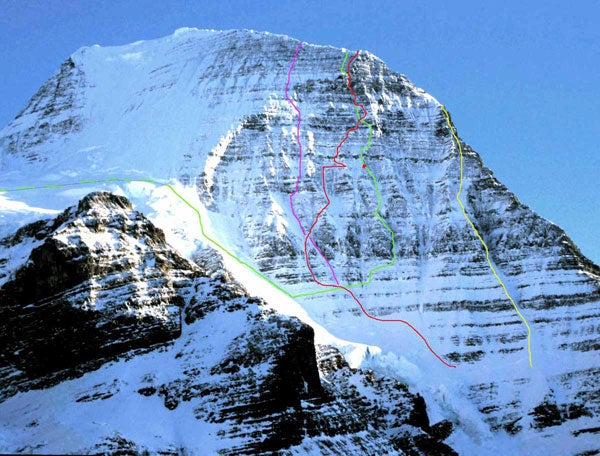 Robson's Emperor Face in a Day - Climbing