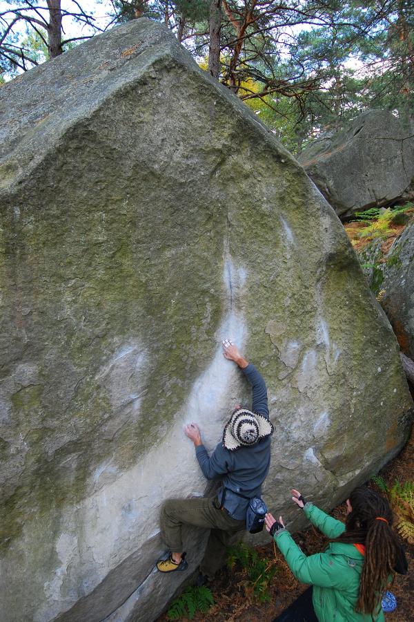 Fall Bouldering in Fontainebleau, France - Climbing