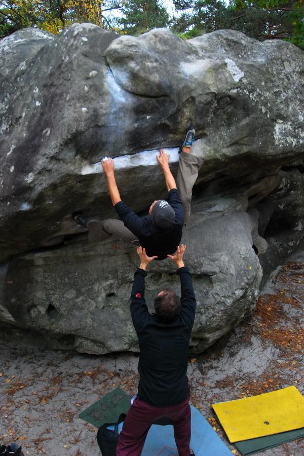 Fall Bouldering in Fontainebleau, France - Climbing