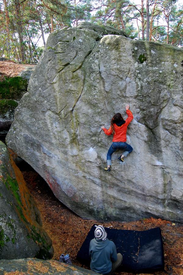 Fall Bouldering in Fontainebleau, France - Climbing