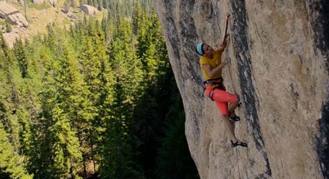 Alli Rainey and Kevin Wilkinson in Ten Sleep - Climbing