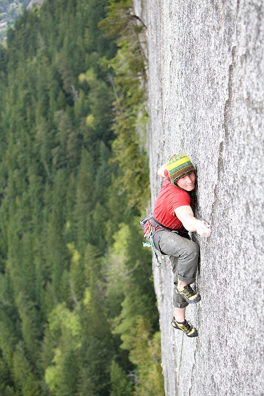 Solo Times 3 on the Chief - Climbing
