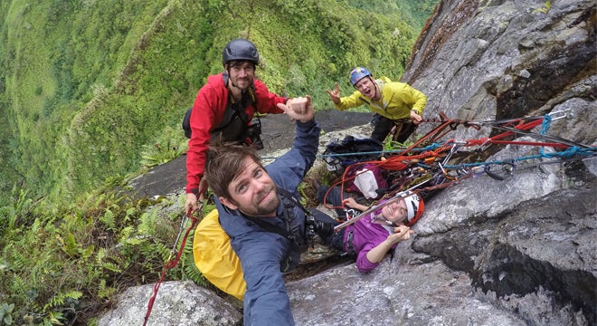 Mike Libecki and Angie Payne Climb Wild Jungle Tower - Climbing
