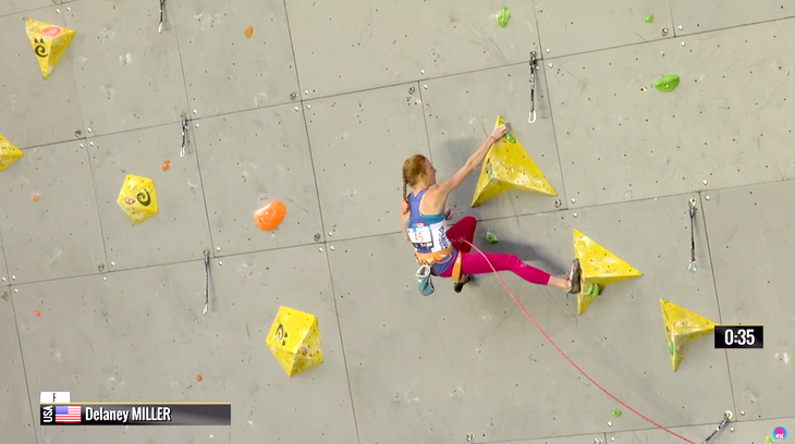 Interview: World Cup Pro Delaney Miller - Climbing