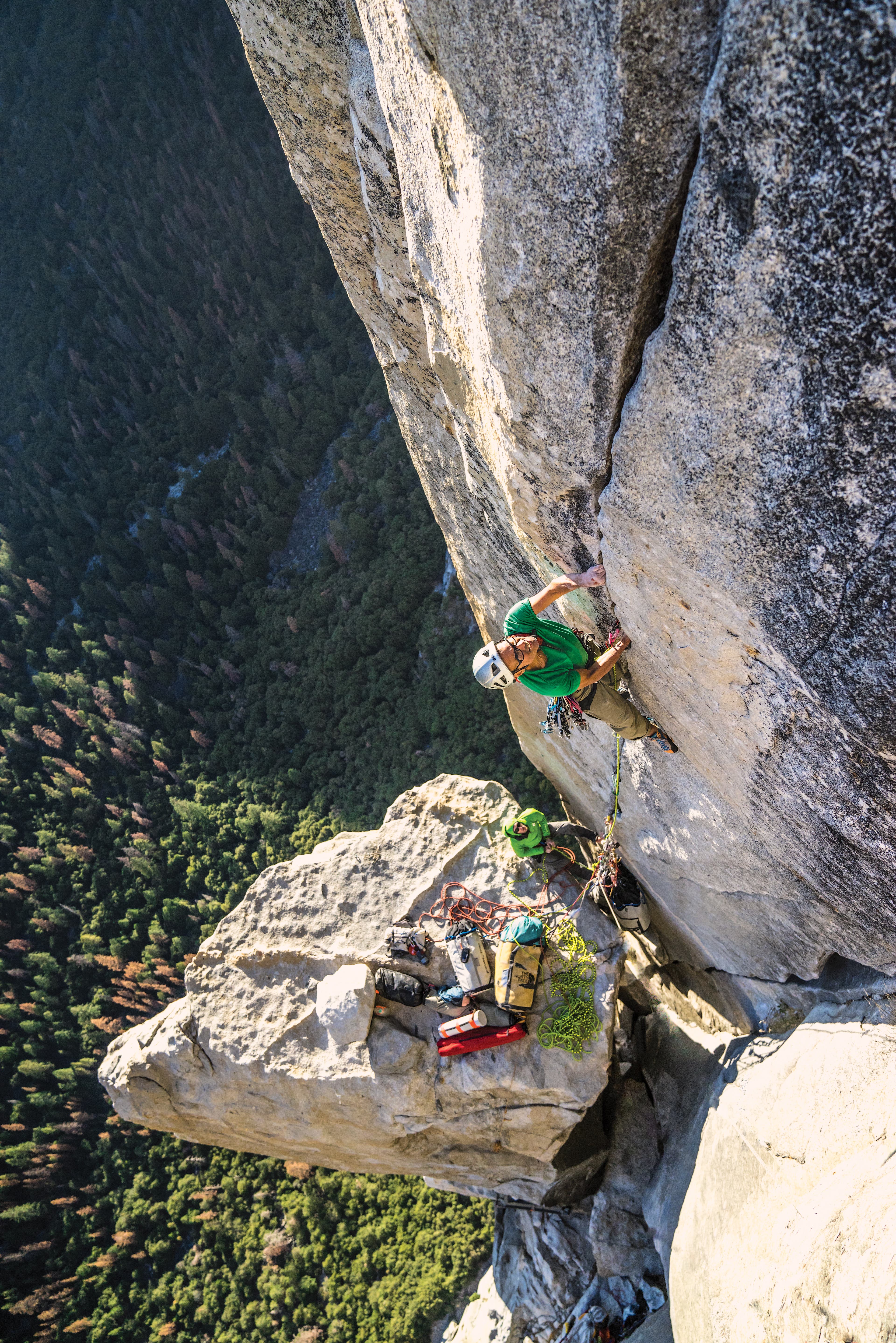 Climbing Photos: Isabelle Faus on V14 and Mark Hudon on El Cap