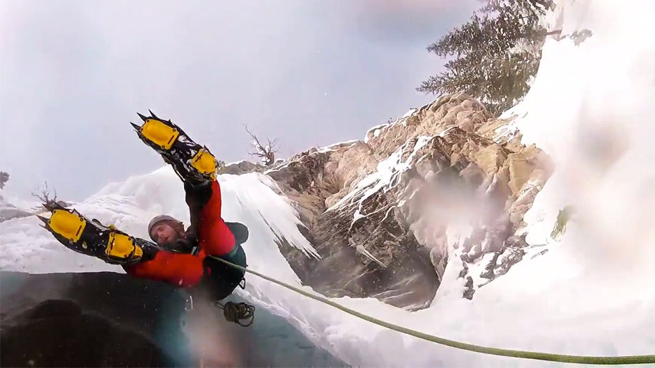 Video: Ice Climbing Mega Whipper