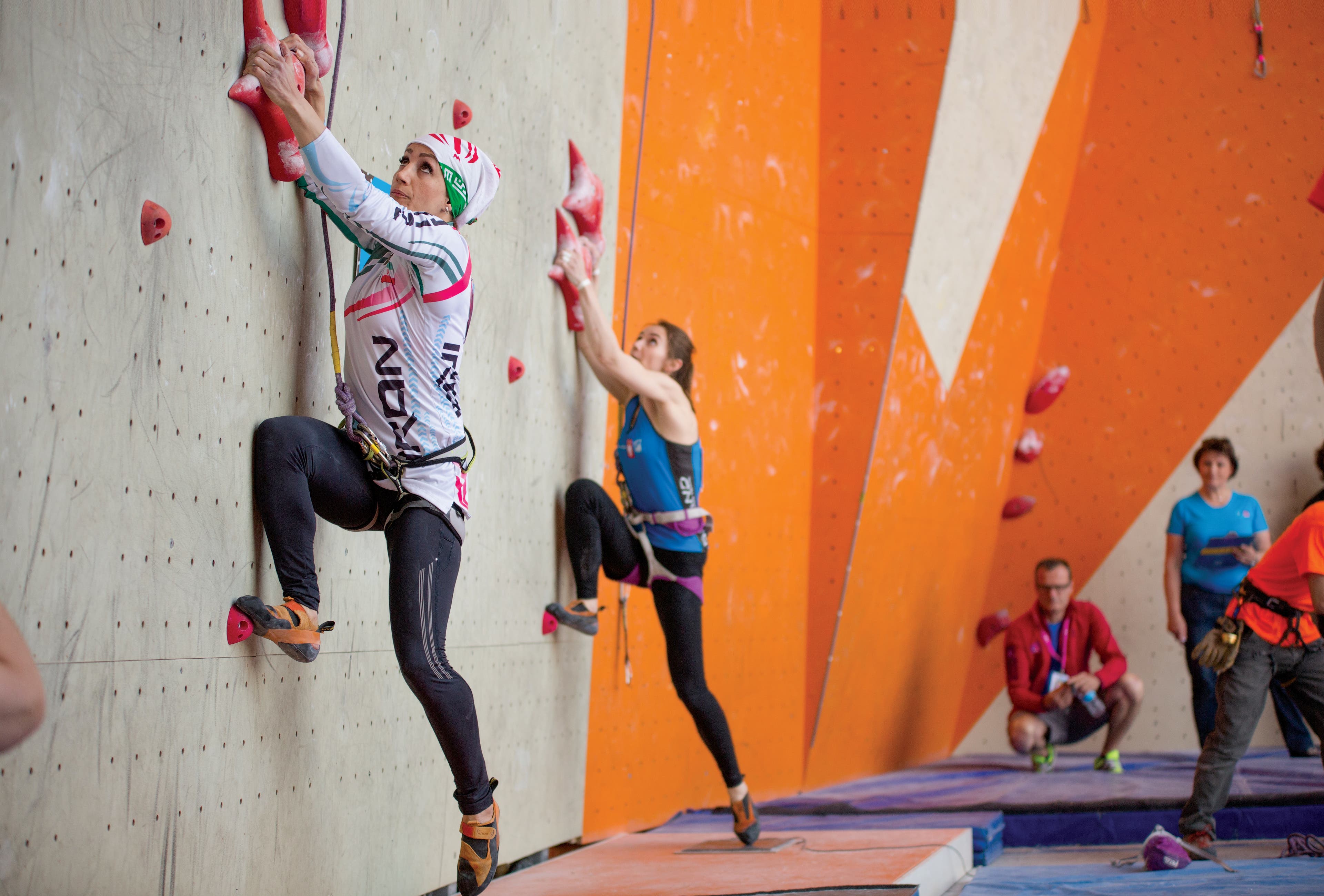 A Portrait in Speed: Iranian Speed Climber Farnaz Esmaeilzadeh