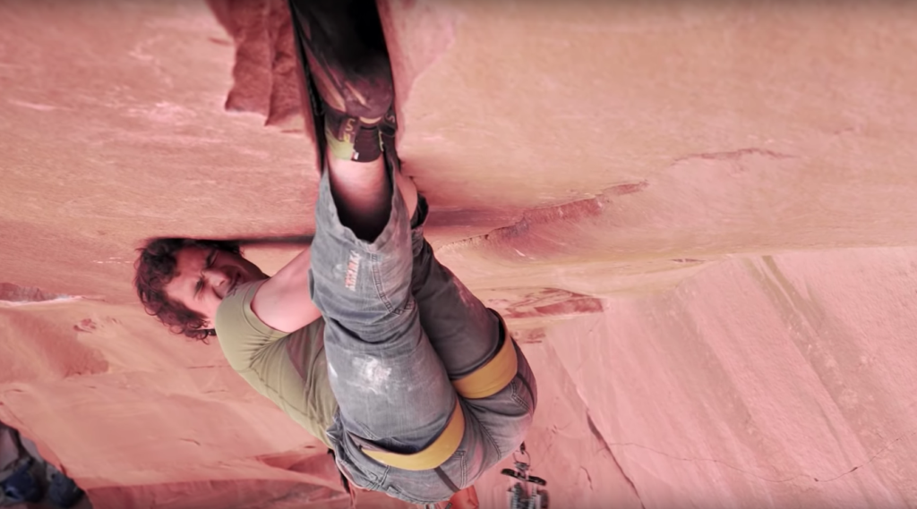 Video: Adam Ondra Battles 5.13 Indian Creek Offwidth Belly Full of Bad ...