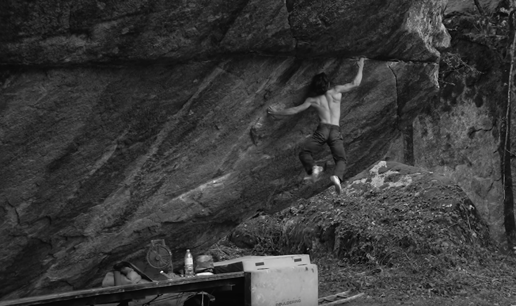 Video: Shawn Raboutou Makes the First Ascent of Off the Wagon Sit (8C+/V16)