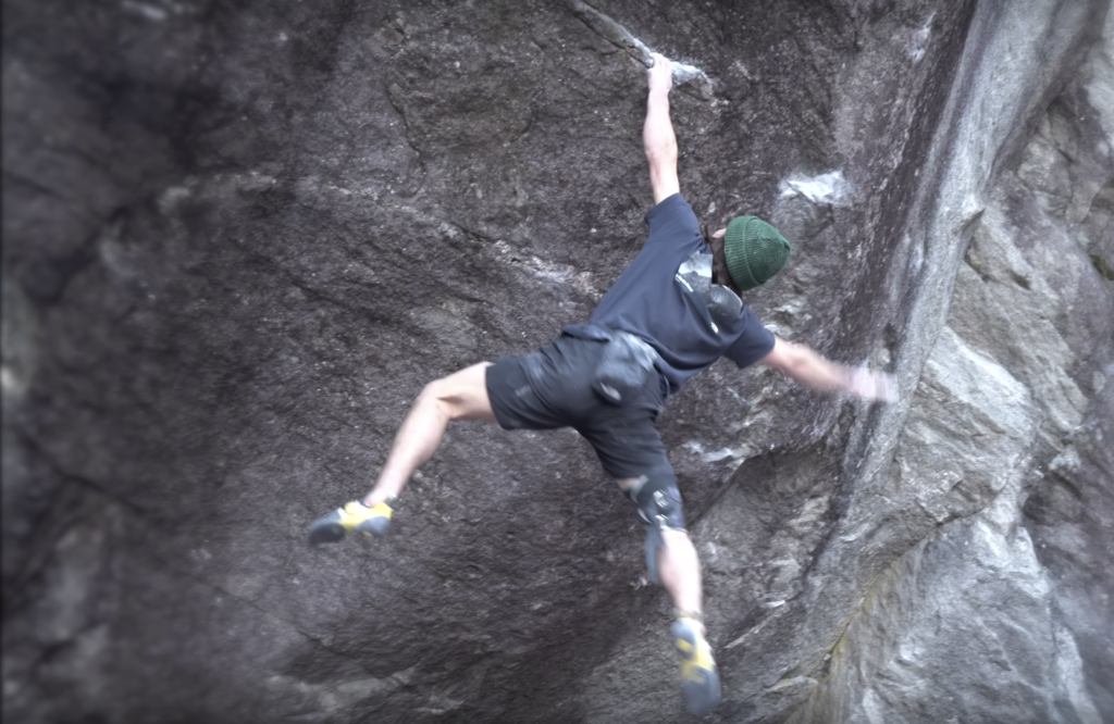 Watch Shawn Raboutou Make the First Ascent of Road Kill (V15) Highball