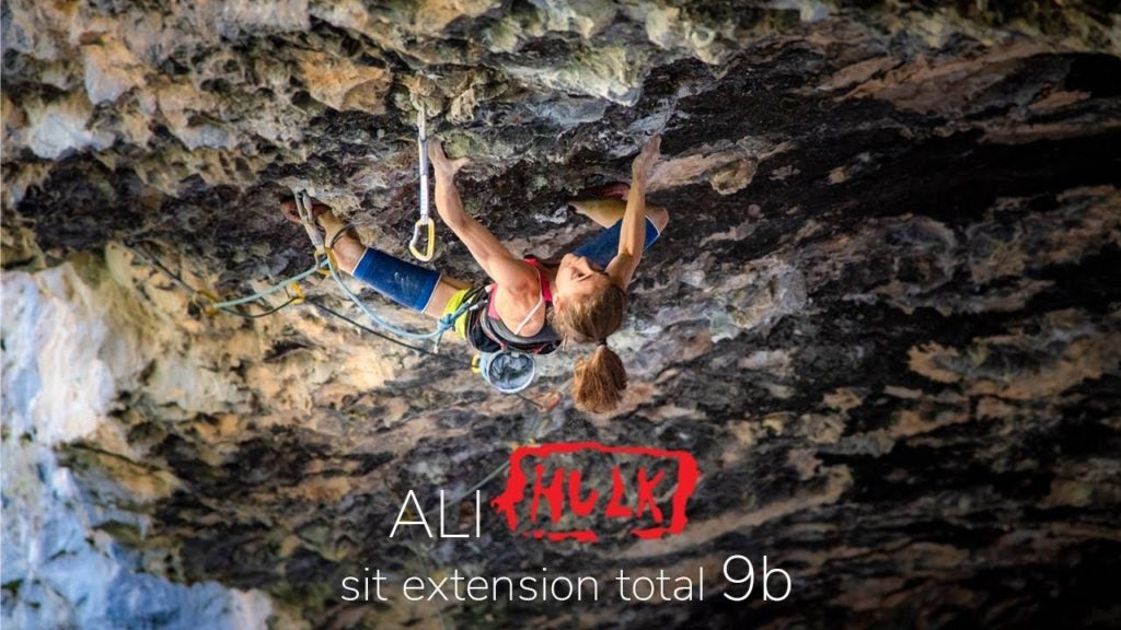 Watch Laura Rogora Climb Ali Hulk Sit Extension Total (5.15b)