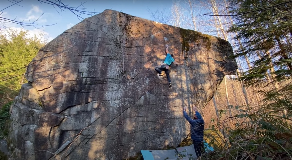 VIDEO: Tristan Catches a Trout - V13 Highballing in Gold Bar, WA