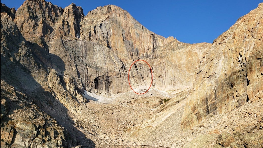 200-Foot Fall on North Chimney, Longs Peak - Climbing