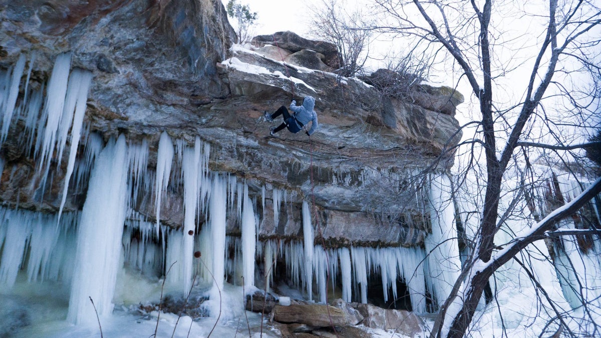 Ice Climbing in Texas - Climbing