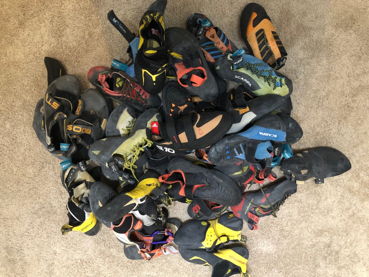 Are you a rock-shoe hoarder? Get organized with 3 simple tips - Climbing