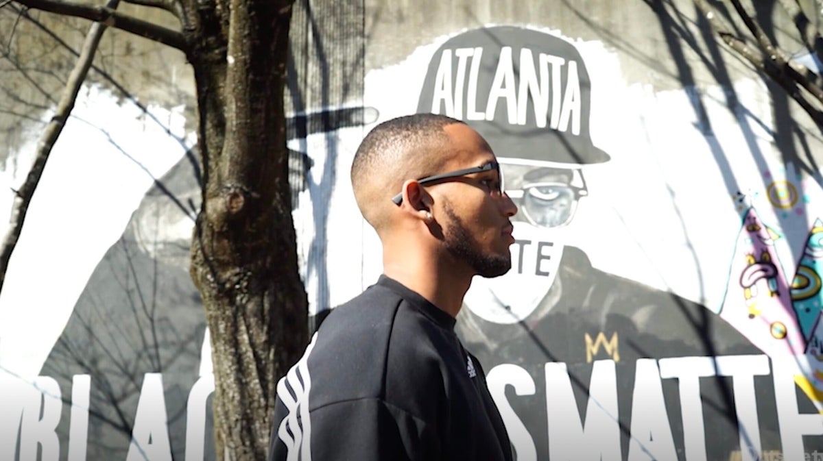 Kai Lightner Helps Build Climbing Wall in College Park, Georgia - Climbing