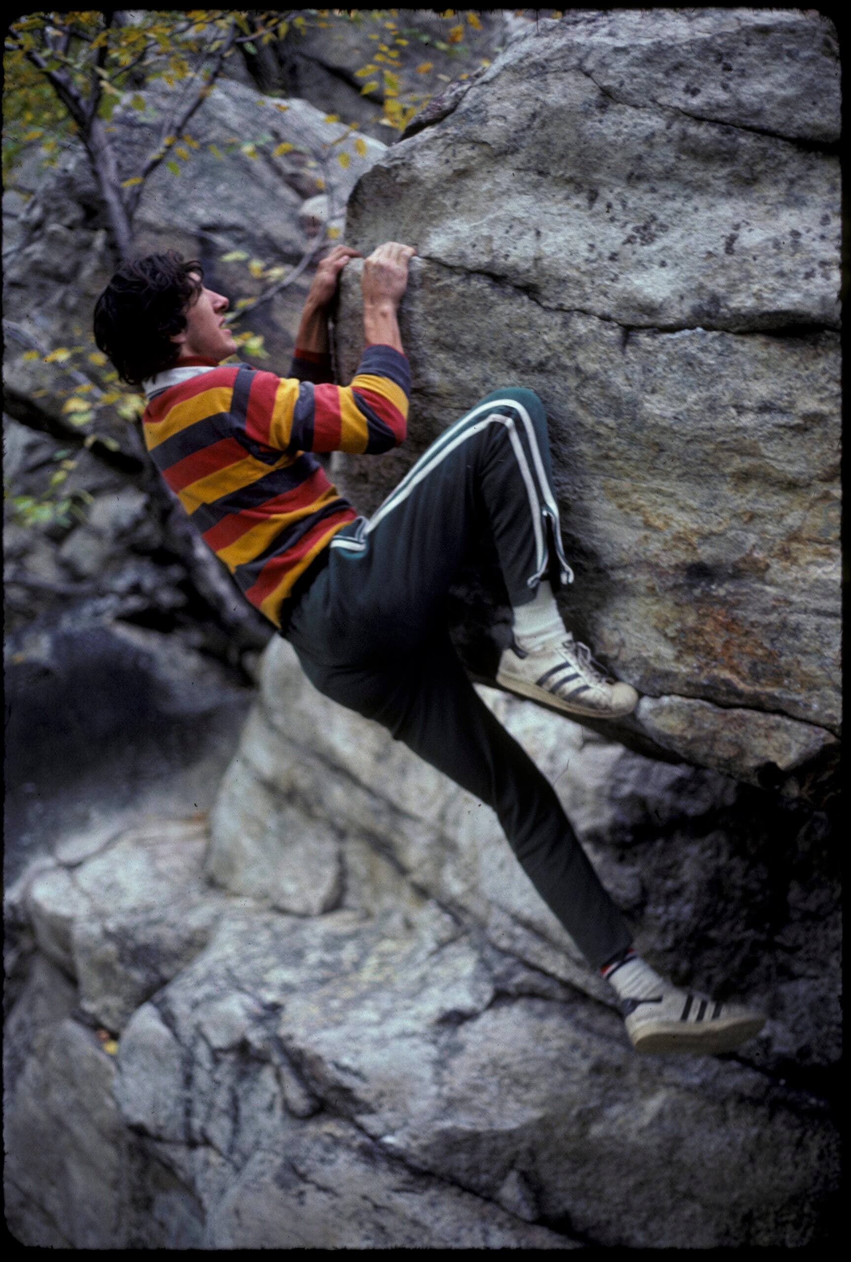 Competitive Free Soloing in the Gunks in 1985