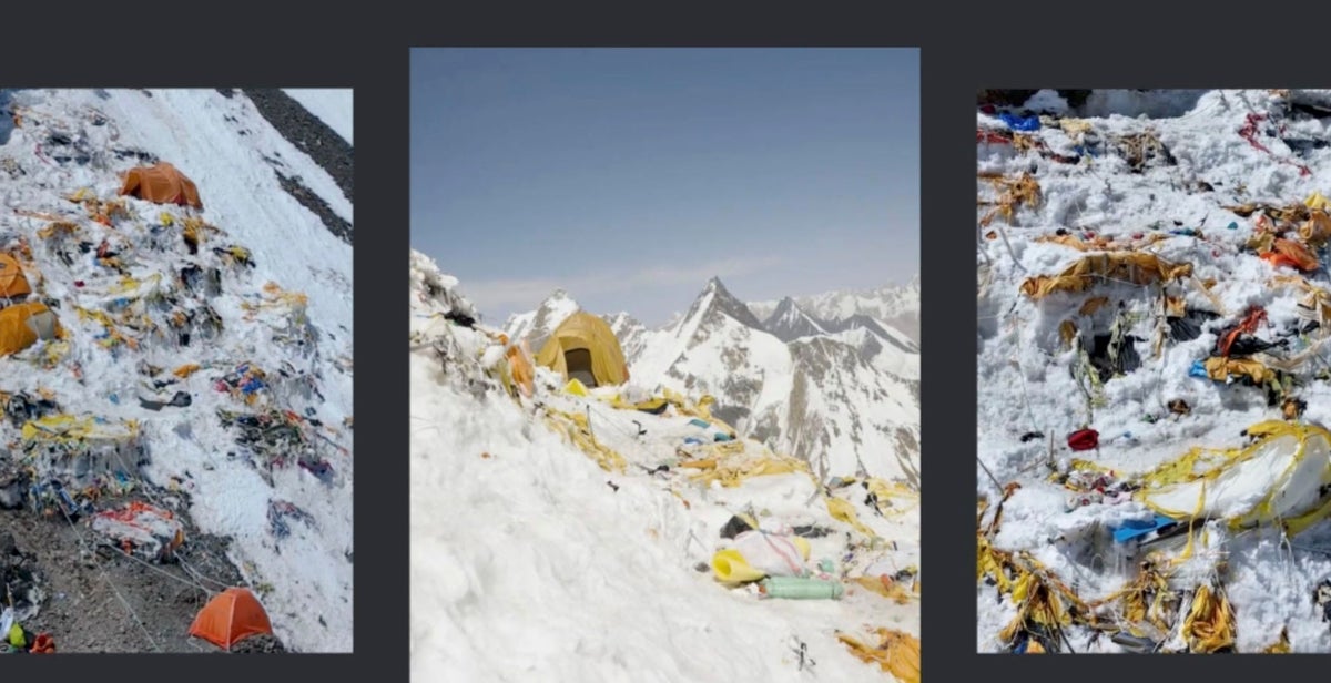 K2 Now Defiled By Sickening Trash Piles - Climbing