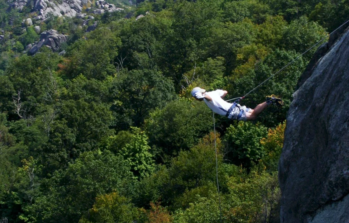 Dangerous Australian Rappel Technique - Climbing