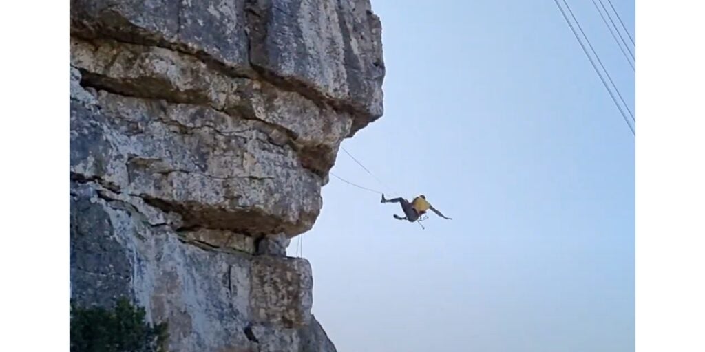 Weekend Whipper: Wet Rock Causes Big Climbing Fall - Climbing