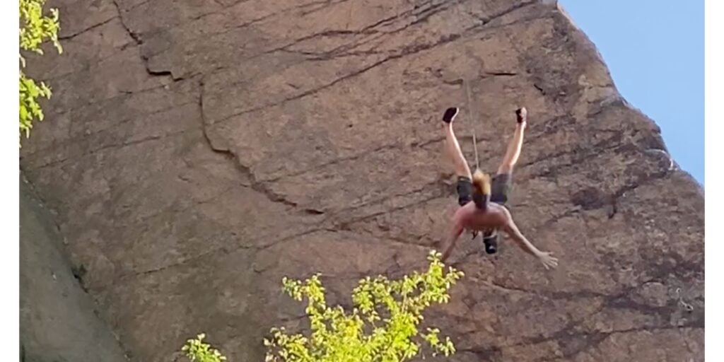 Weekend Whipper: Accident Causes Upside Down Fall - Climbing