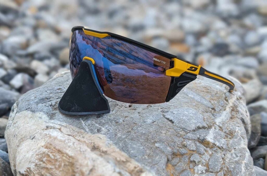 Review of Best Sunglasses for Climbing: Julbo Ultimate Cover - Climbing