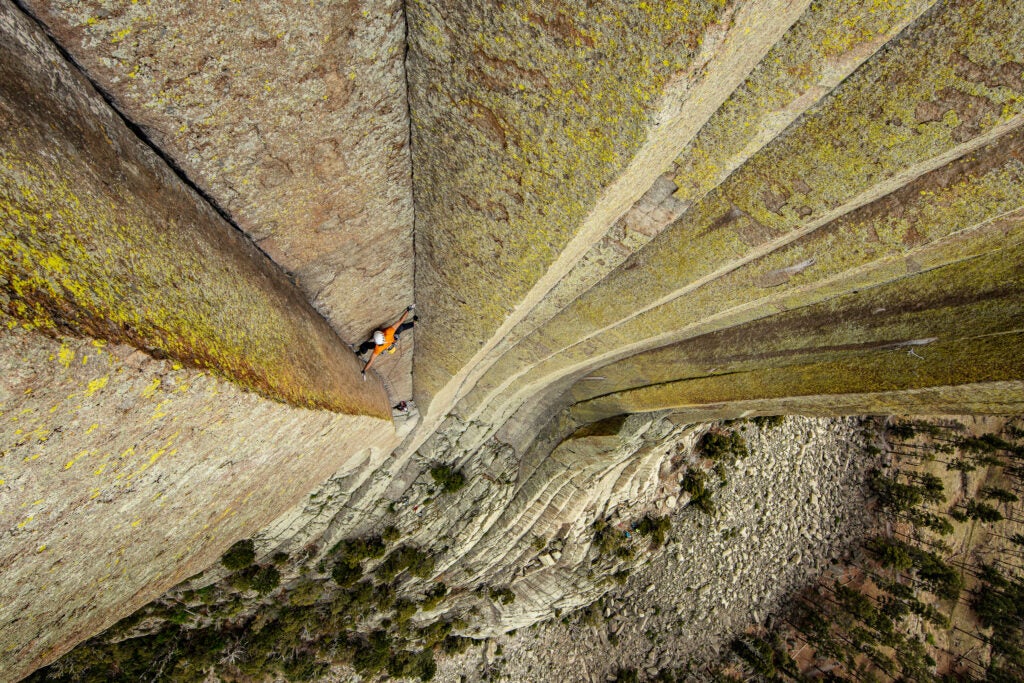 Hardest Ascent of Devils Tower by a Blind Climber- Climbing