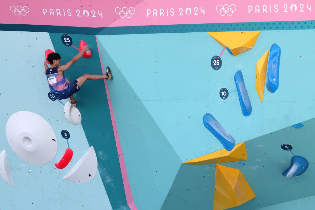 Men’s Boulder Semifinal Paris Olympics - Climbing
