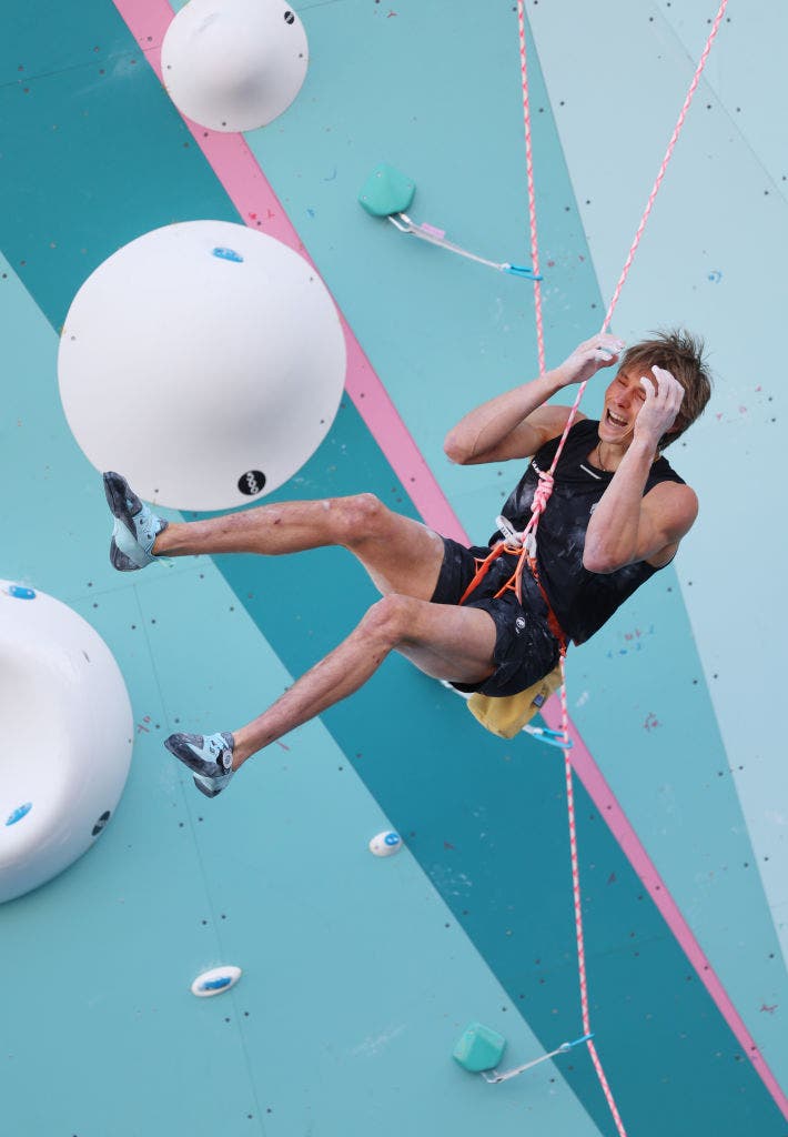 Men's Sport Climbing Semifinal Results Paris Olympics - Climbing