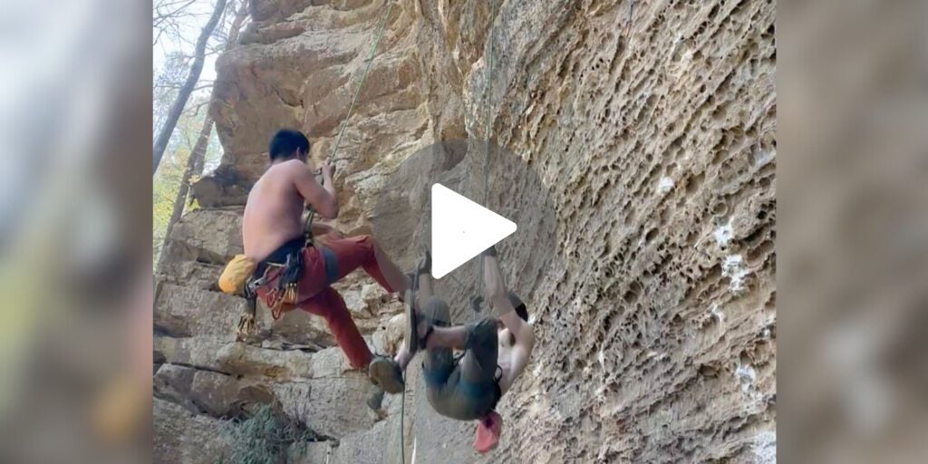 Watch This Surprising Climbing Fall - Climbing