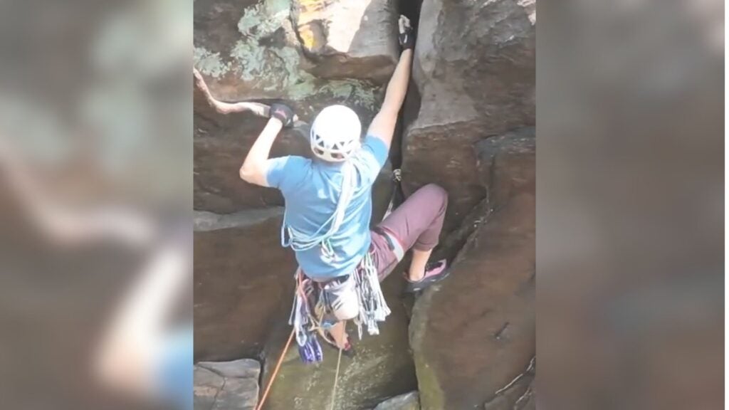 Dangerous Rope Drag Causes Climber to Fall - Climbing